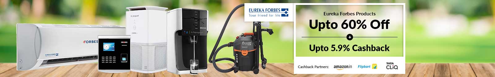 Eureka Forbes Water Purifiers Price List India: 60% Off Offers Online ...